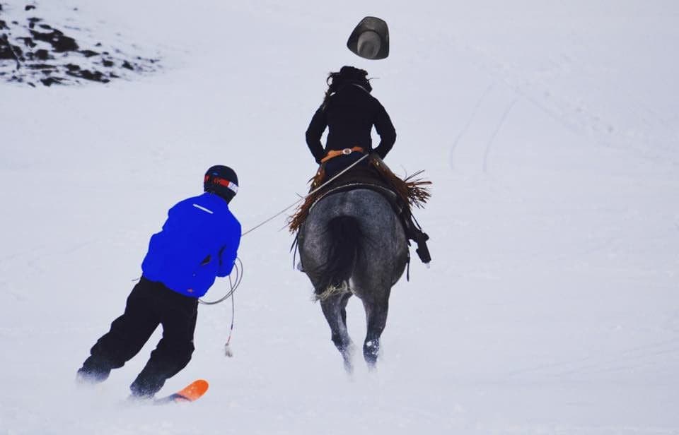 Skijoring Utah in Heber Valley, Utah