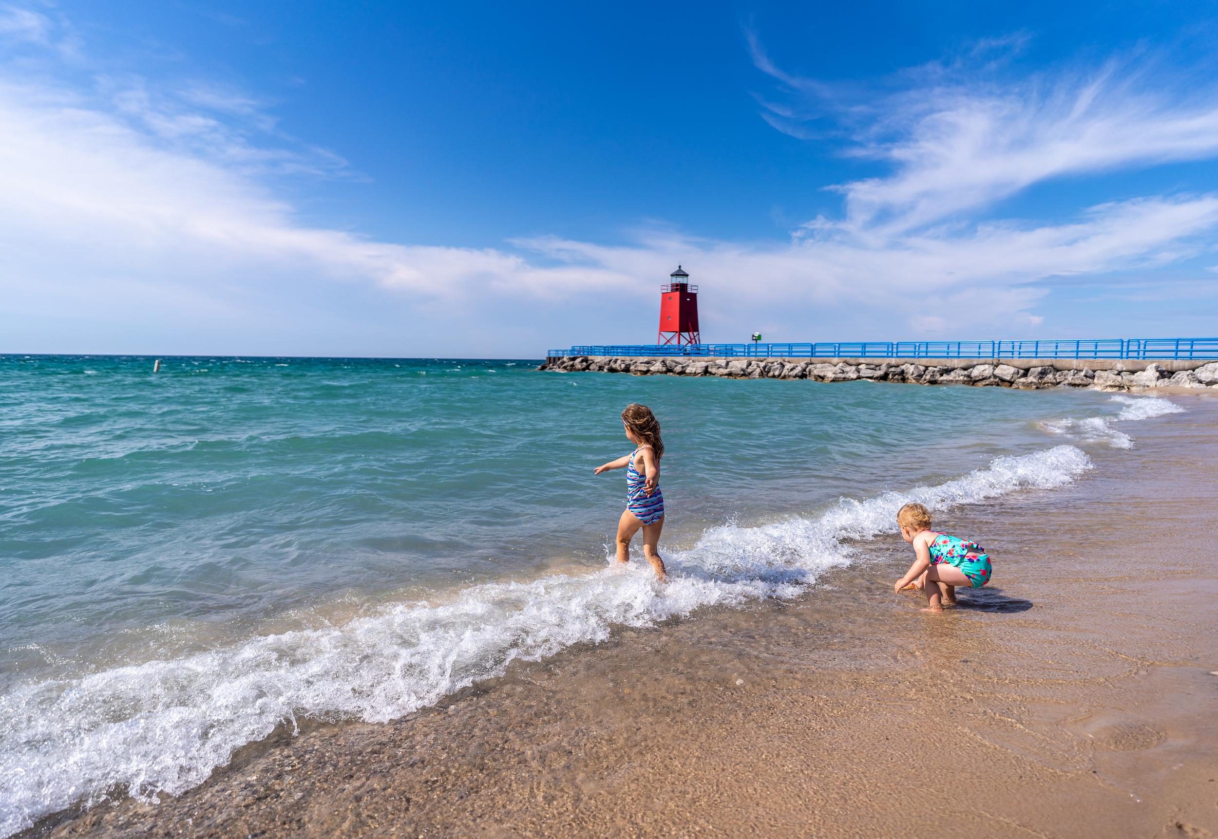 Beaches in Charlevoix, Michigan!
