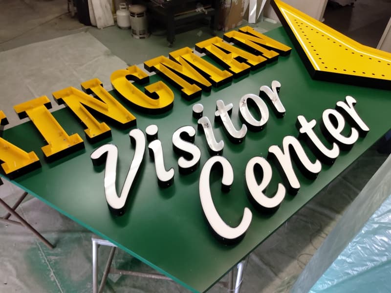 Give Us A Sign: Kingman Visitor Center Entry Sign Inaugural Lighting